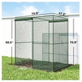 6x4x6 Crop Cage Plant Protection Tent - Garden Vegetable Animal Barrier ...