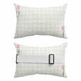 1PCS Outdoor Pillow for Chaise Lounge Chair Light Yellow Lattice Spring ...