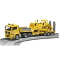 Bruder Toys Plastic Realistic Miniature Toy MAN TGA Loader Truck w/CAT ...