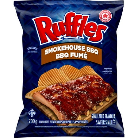 Ruffles Smokehouse BBQ Flavoured Potato Chips - Walmart.ca