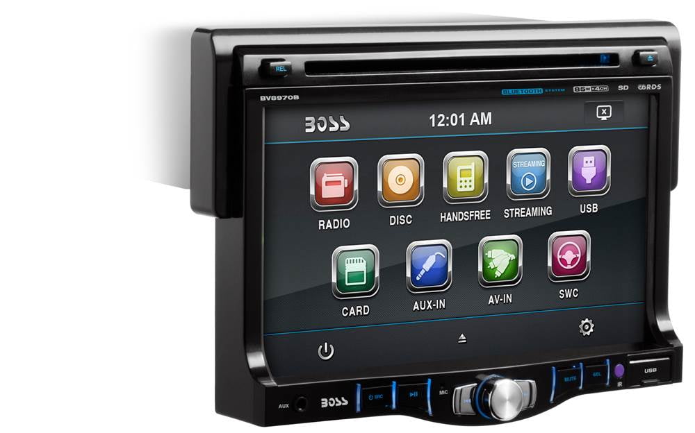 Boss Audio-Car Audio-Video BV8970B 7 in. Single-DIN DVD Player ...