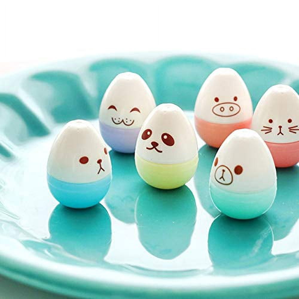 Hongkaii 6 Pcs/Set Mini Egg Shaped Highlighter Pens for Writing Cute ...