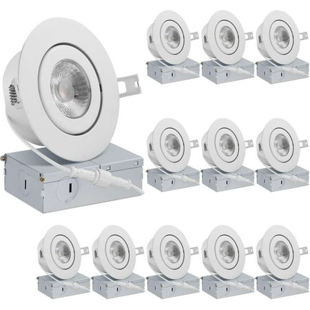 Airtight Gimbal 4Inch Dimmable LED Recessed Slim Potlight with Junction ...