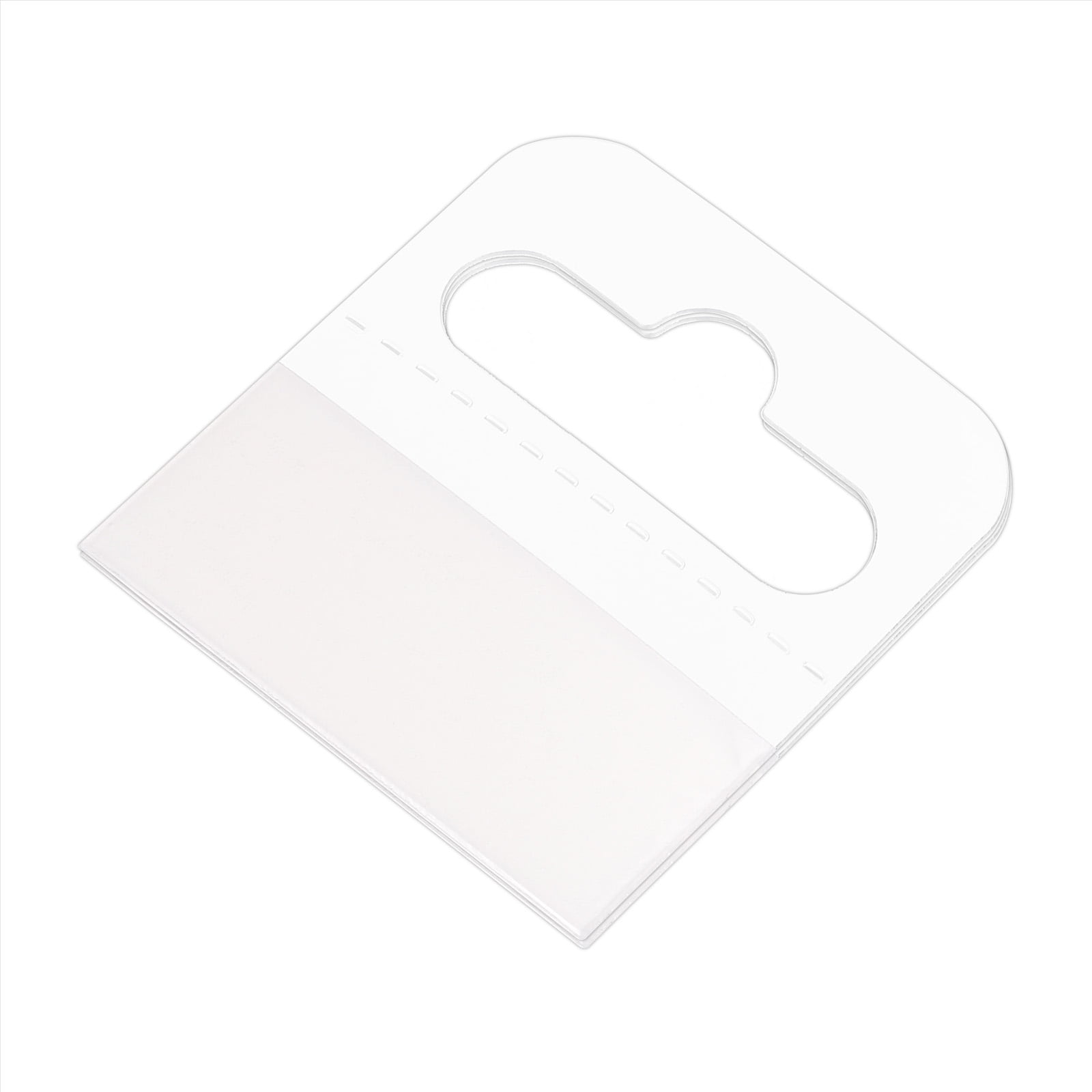 Uxcell Clear Self Adhesive Hang Tab Hook, 45x50mm Plastic Display ...