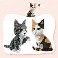 NICKSUN Cartoon Cat Building Blocks for Families, Mini 3D Tabby Cat ...