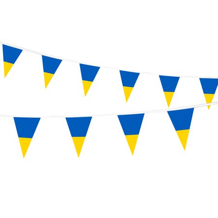 BJYX String Flag Ukraine Triangular String Flag Ukraine Triangular ...