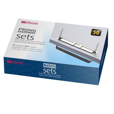 Universal Complete Two-Piece Paper File Fasteners, Two Inch Capacity ...