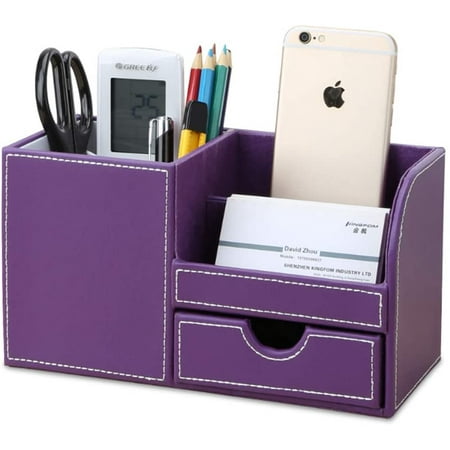 4 Multi-functional Desk Organizer Compartments (Purple) | Walmart Canada