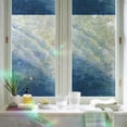 Blue Beach Coastal Window Privacy Film, Summer Nautical Ocean Wave ...