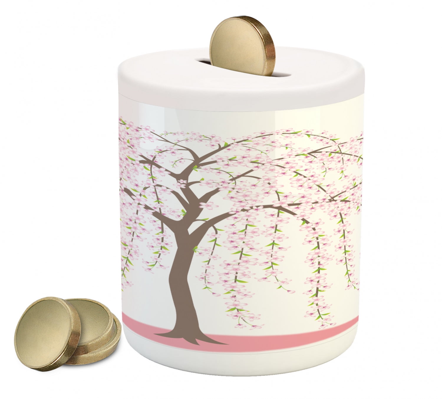 Weeping Flower Piggy Bank, Traditional Japanese Sakura Tree Burst into ...