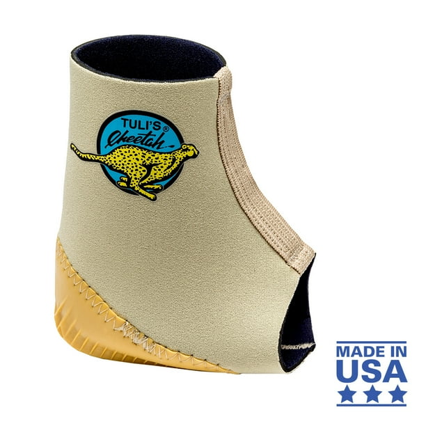 Tuli’s Cheetah Heel Cup with Fitted Compression Sleeve for Sever’s ...