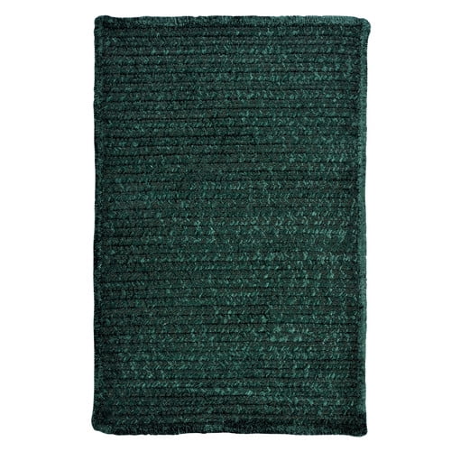 Colonial Mills Solid Chenille Dark Green Area Rug - Walmart.com ...