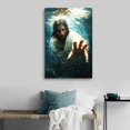 Affixzi Jesus Reaching Hand Canvas Print, Modern Christian Art ...
