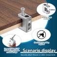 50 1/4"-20 Spring Steel Beam Clamps Metal Hangers Bolt On Clamp ...