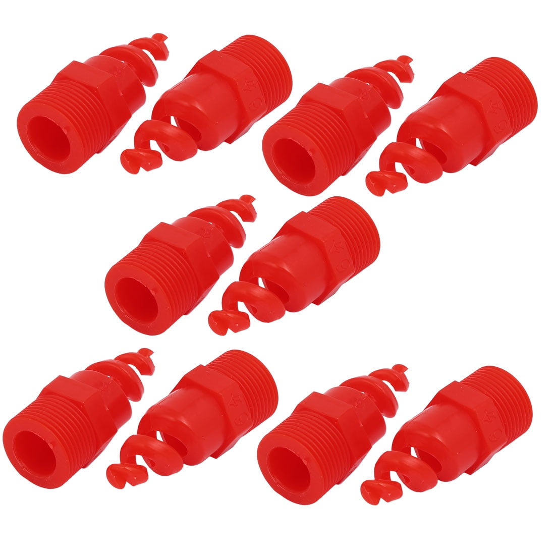 3/4BSP Male Thread PP Spiral Cone Atomized Nozzle Industrial Spray Red ...