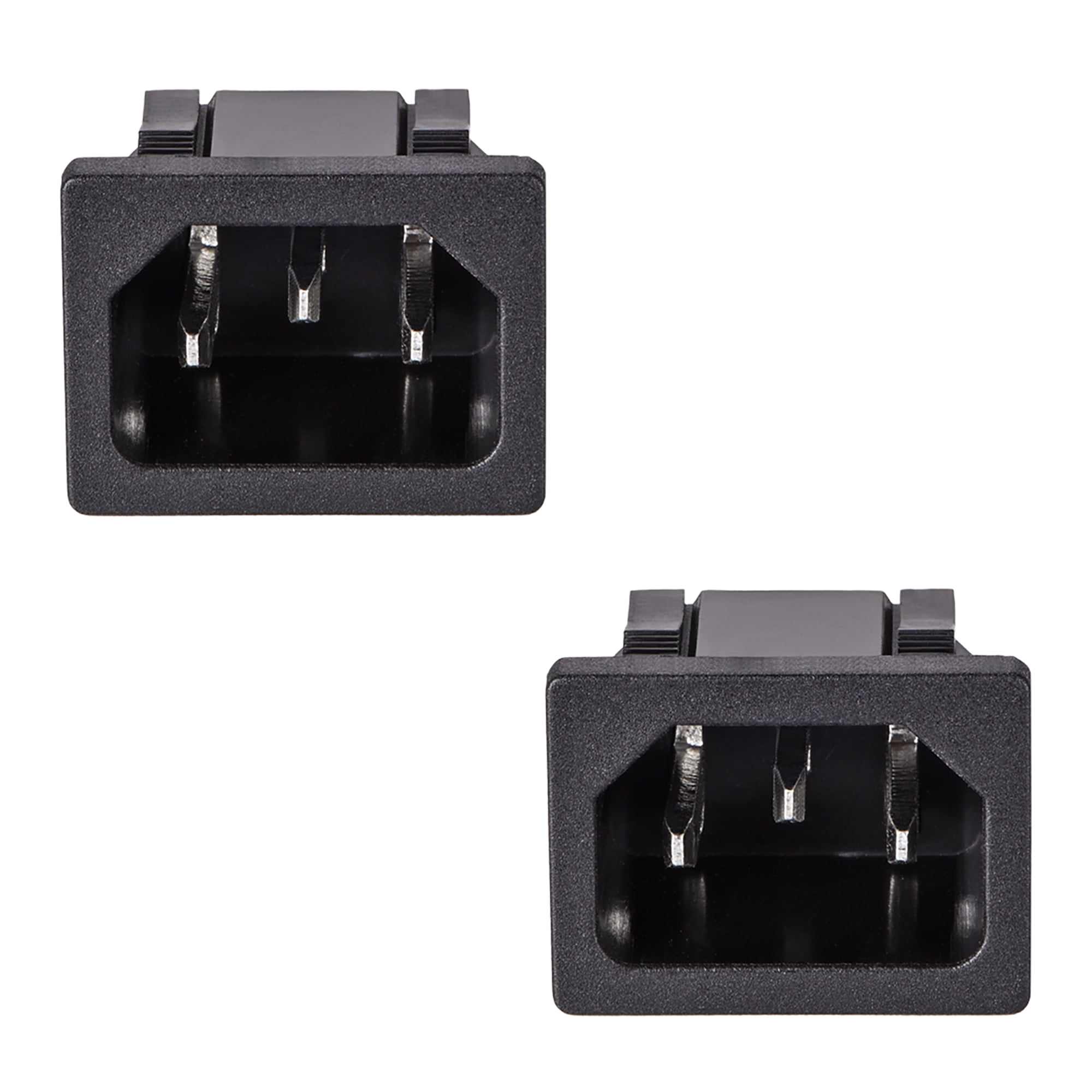 Panel Mount Plug Adapter AC 250V 10A C14 3 Pins IEC Inlet Plug Power ...