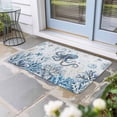 Blue Marine Life Doormat Ocean Octopus Coral Sea Star Seashell ...