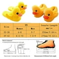 Yellow Duck Plush Cotton Slippers, Duck Figure with Flappy Wings ...