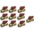 EZ-Fluid 1/2"FIP X 1/2" FIP Thread Heavy Duty Brass Gas Shut Off Ball ...