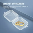 50 Clear Plastic Containers, Small Craft Storage Boxes with Lids, 3.5x3 ...