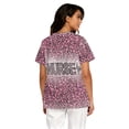 Binienty Pink Leopard Print Healthcare Workwear for Women Breathable V ...