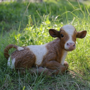 Design Toscano Buttercup, the Life-Size Holstein Calf Dairy Cow Statue ...