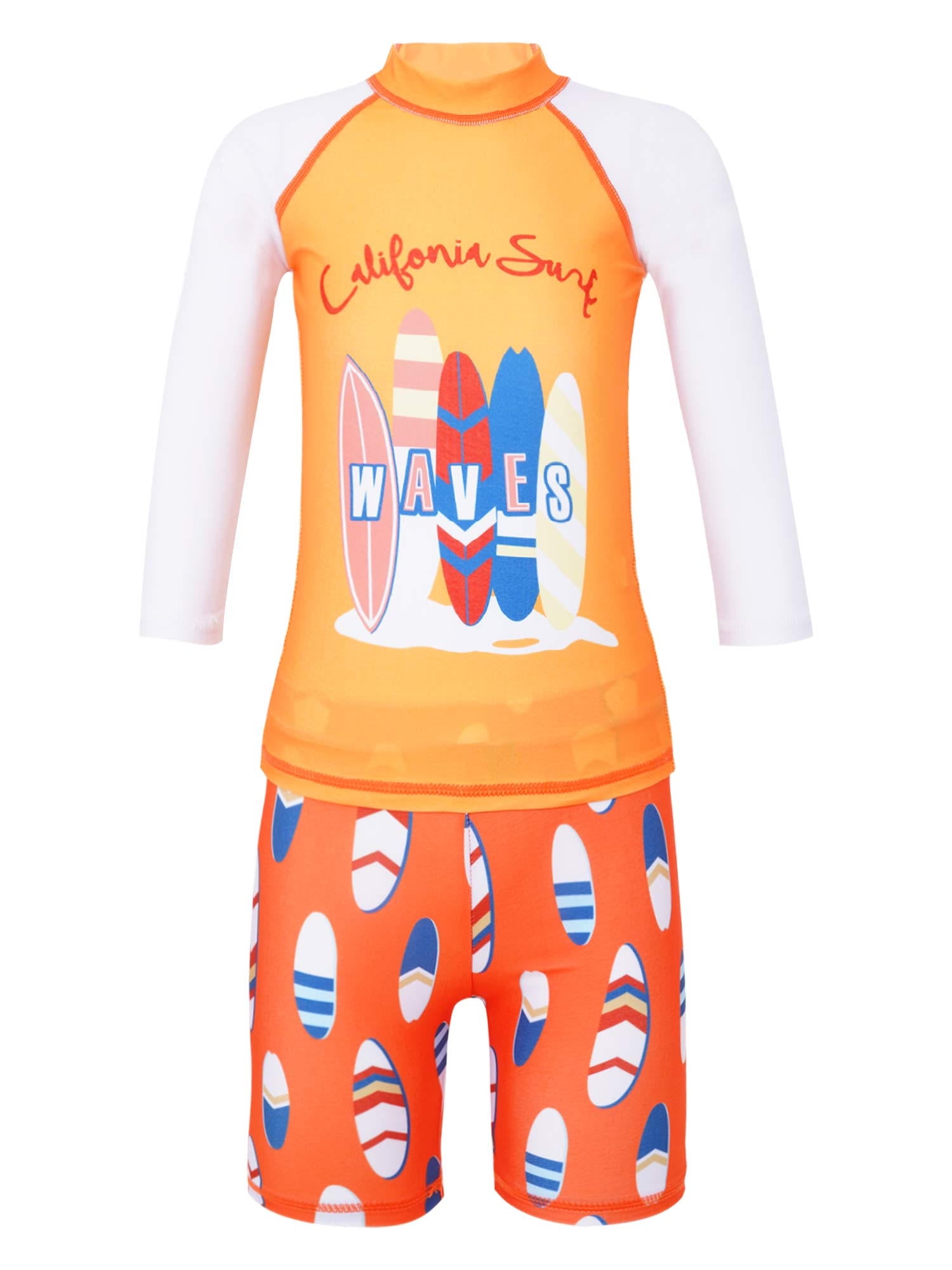 CHICTRY Kids Boys Rash Guard 2Pcs Swimsuit Long Sleeve UV Sun ...