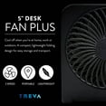 TREVA 5 Inch Portable & Foldable Battery & USB Operated Desk Fan, Two ...