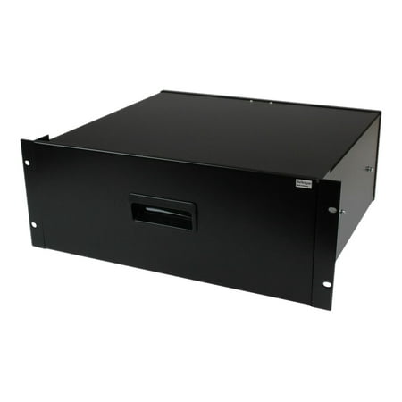StarTech.com 4U Black Steel Storage Drawer for 19in Racks and Cabinets ...