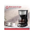 5Cup Programmable Coffee Maker With 25oz Drip Coffee Machine Featuring ...