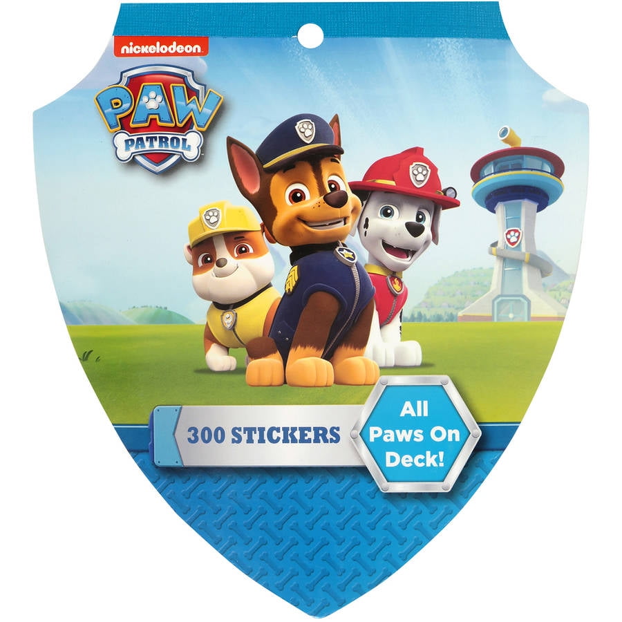 Paw Patrol 300 Count Jumbo Sticker Book - Walmart.com - Walmart.com