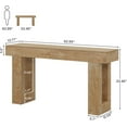 Tribesigns 63-Inch Long Console Table, Farmhouse Entryway Table for ...