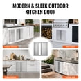 24W x 24H Inch Stainless Steel Flush Mount BBQ Access Door Double ...