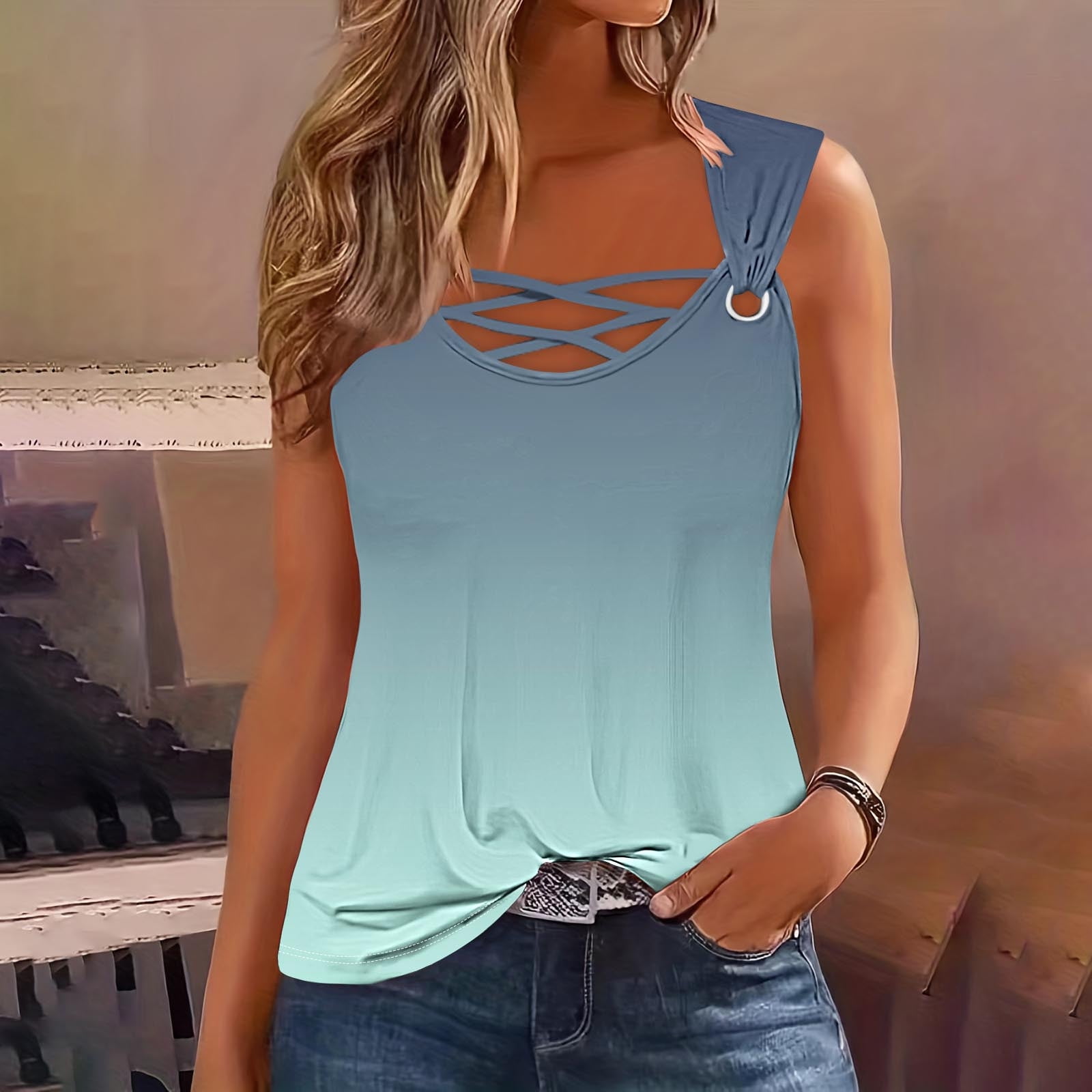 Click here for Unbranded Tank Tops Women  Womens Printed Camisole... prices