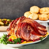 Marketside Bone-in Spiral Cut Brown Sugar Double Glazed Ham, Pork, 8 ...