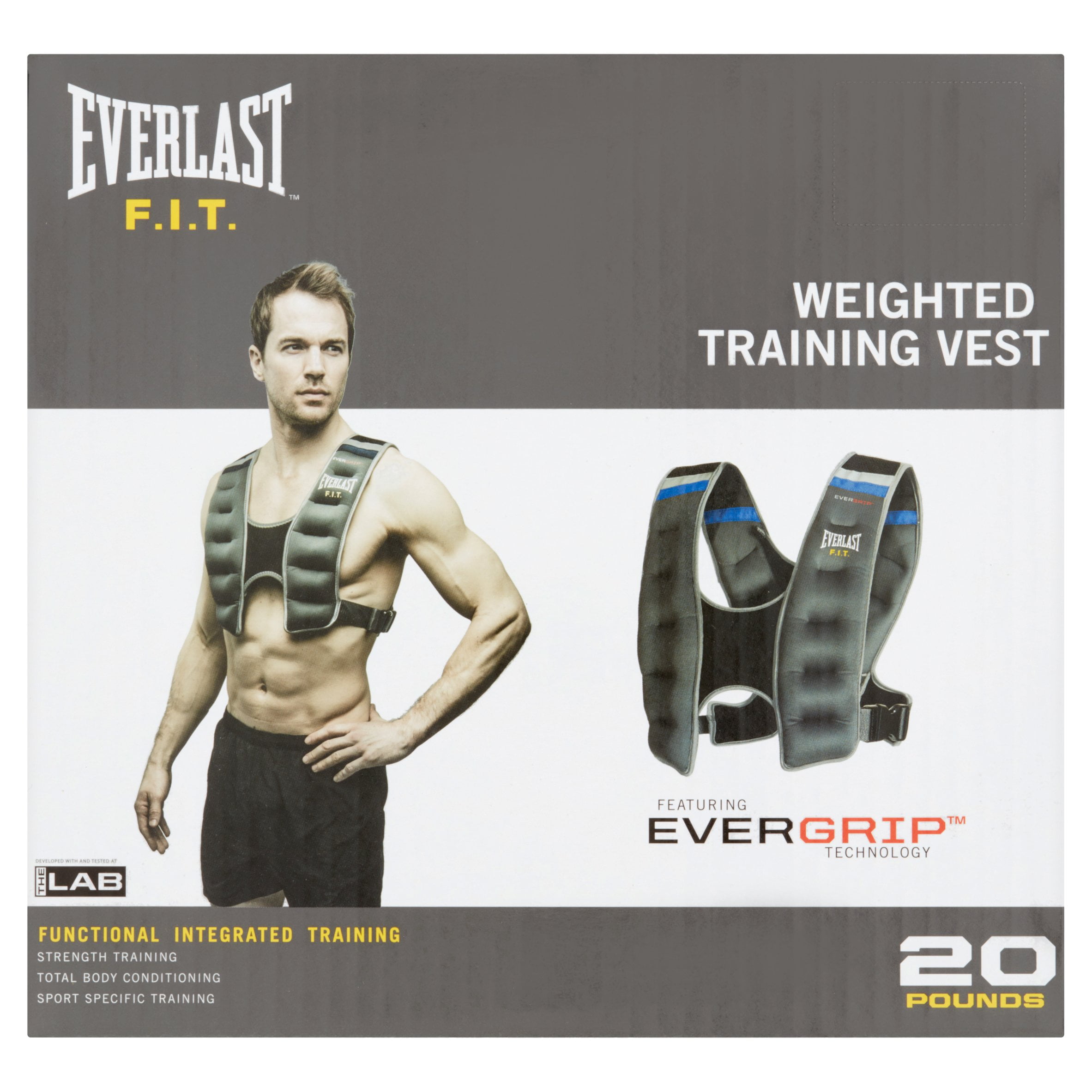 Everlast EverGrip neoprene Weighted training Vest 20lbs - Walmart.com
