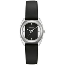 Caravelle by Bulova Women's Black Leather Strap Watch - Walmart.com