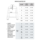 Real Essentials 3 Pack: Men's Dry-Fit Active Quarter Zip Long Sleeve ...