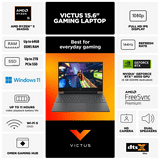 HP Victus 15.6" Gaming Laptop, 15.6" FHD 144Hz, AMD Ryzen 5 8645HS ...