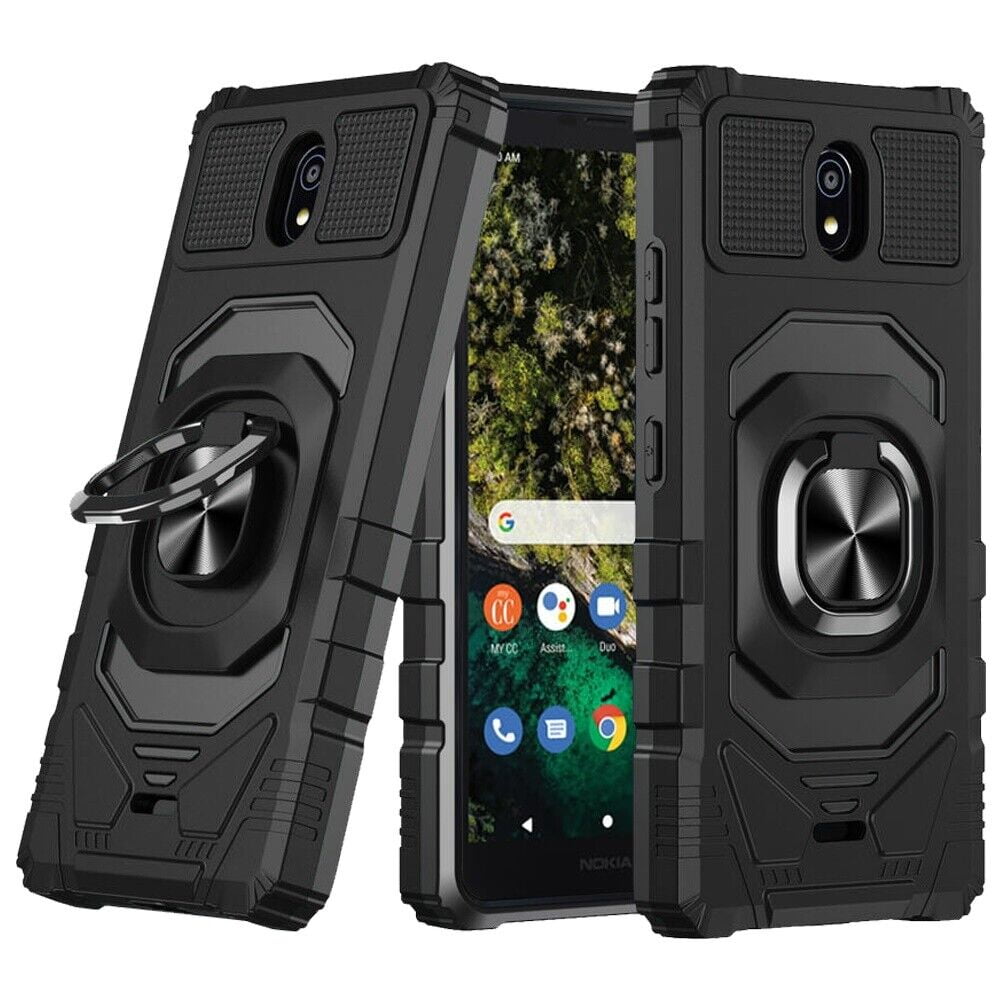 Kaleidio Case For Nokia C100 [Robotic Hybrid] Rugged Shockproof [Ring ...