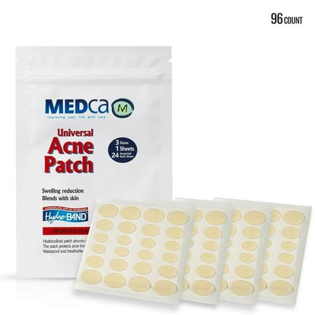Acne Absorbing Covers - Hydrocolloid Acne Care Bandages (96 Count) 3 ...