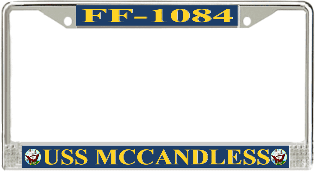 USS McCandless FF-1084 License Plate Frame - Walmart.com