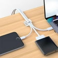 100PCS Cable Clips, Adhesive Wire Clips Organizer Cord Clips Management ...