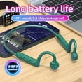 Wovilon Bt 5.0 Bone Conduction Headphones, Neckband Bluetooth Earphones ...