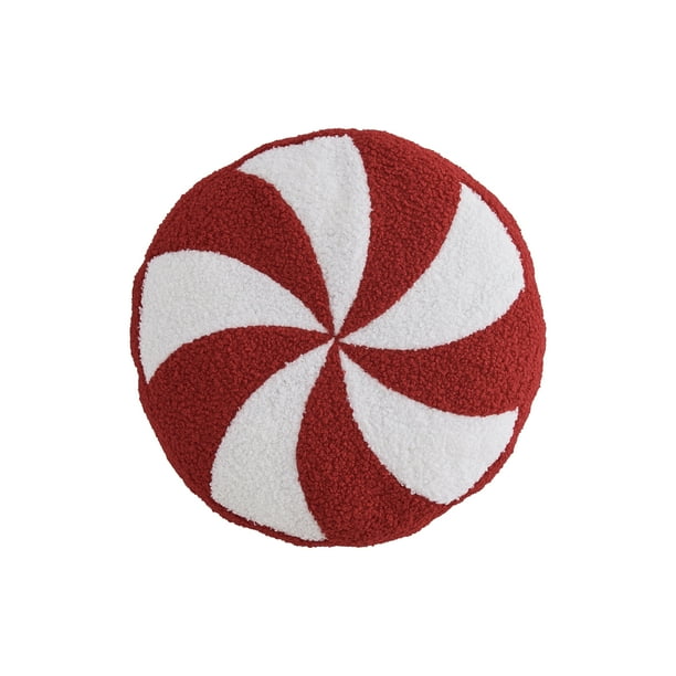 Mainstays Shaped Candy Swirl Decorative Throw Pillow, 12” x 12 ...
