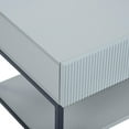 Homylin 42" Modern Coffee Table with Shelve and Drawer, Accent Table ...