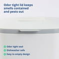 BLUE GINKGO Small Plastic Kitchen Compost Bin | Countertop Food Waste ...