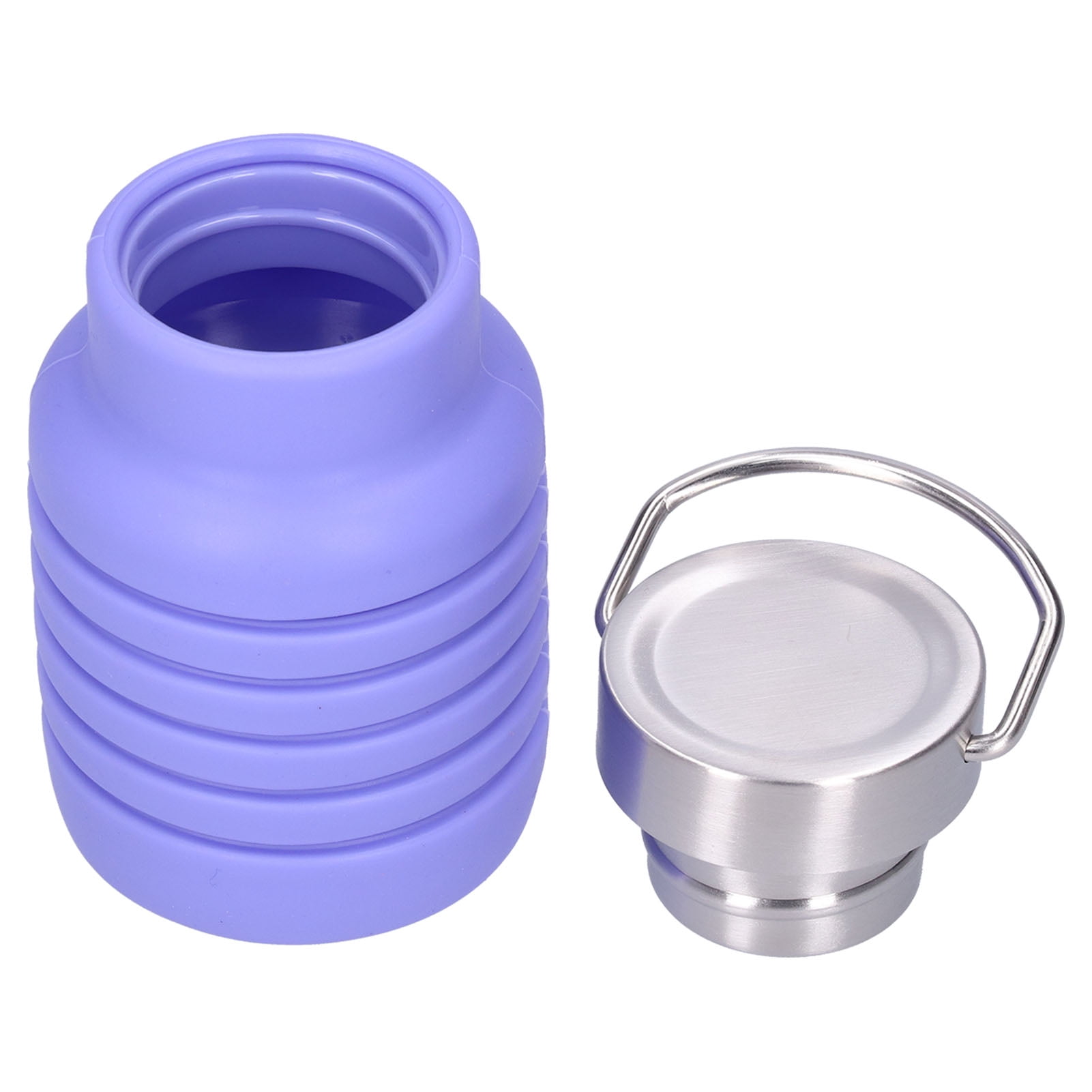 Botella de agua de silicona, 500 ml, contenedor de agua plegable de ...