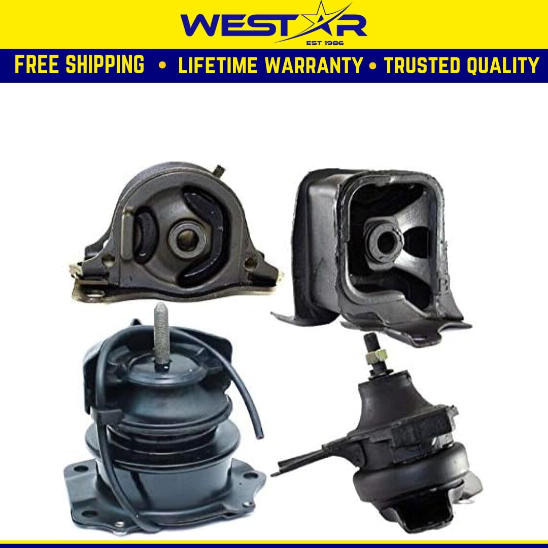 Fits 2000-2002 Honda Accord 2.3L AUTO Motor &Trans Mount Set No Vacuum ...