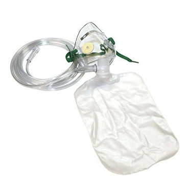 5-Pack Westmed #0370 Medium Concentration Oxygen Mask, Adult w/7' Kink ...